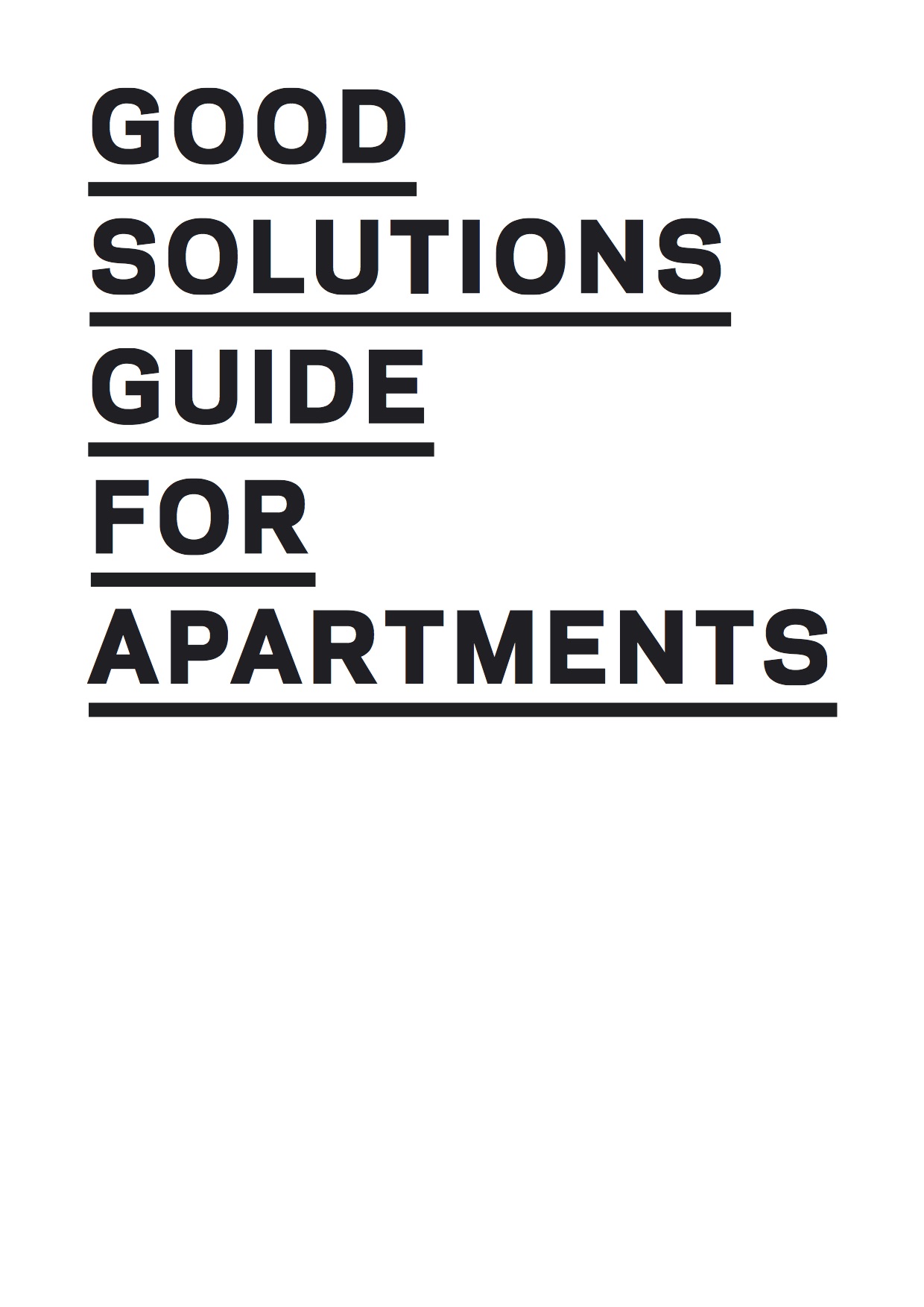 Good Solutions Guide for Apartments